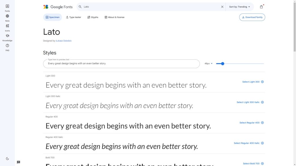 A Curated List of The 50+ Best Free Google Fonts for 2025 | the Flying Muse
